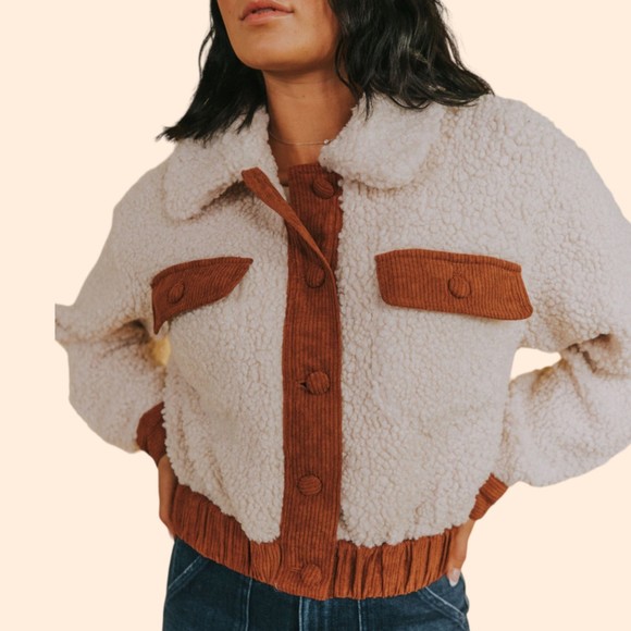Lush | Jackets & Coats | New Lush Fleece Corduroy Sherpa Jacket | Poshmark